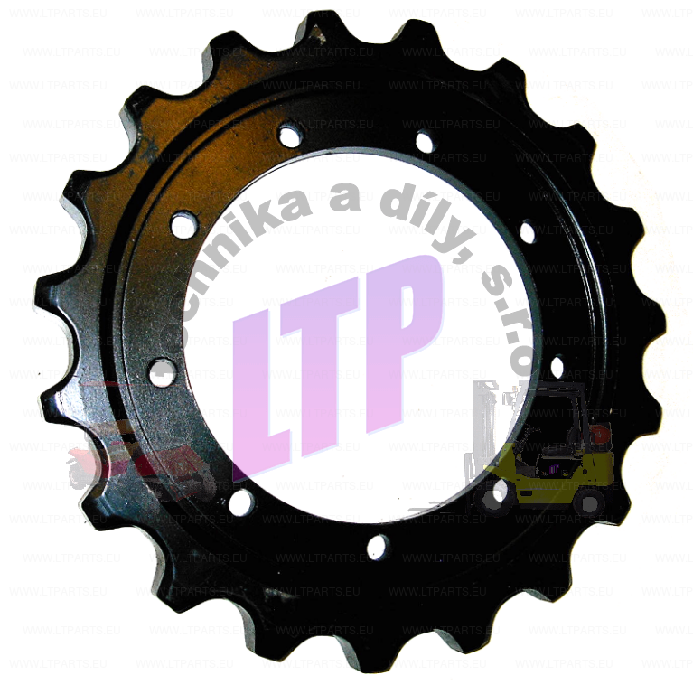Hnací ozubená kola (segmenty, turasy) | Stavební stroje – bagry